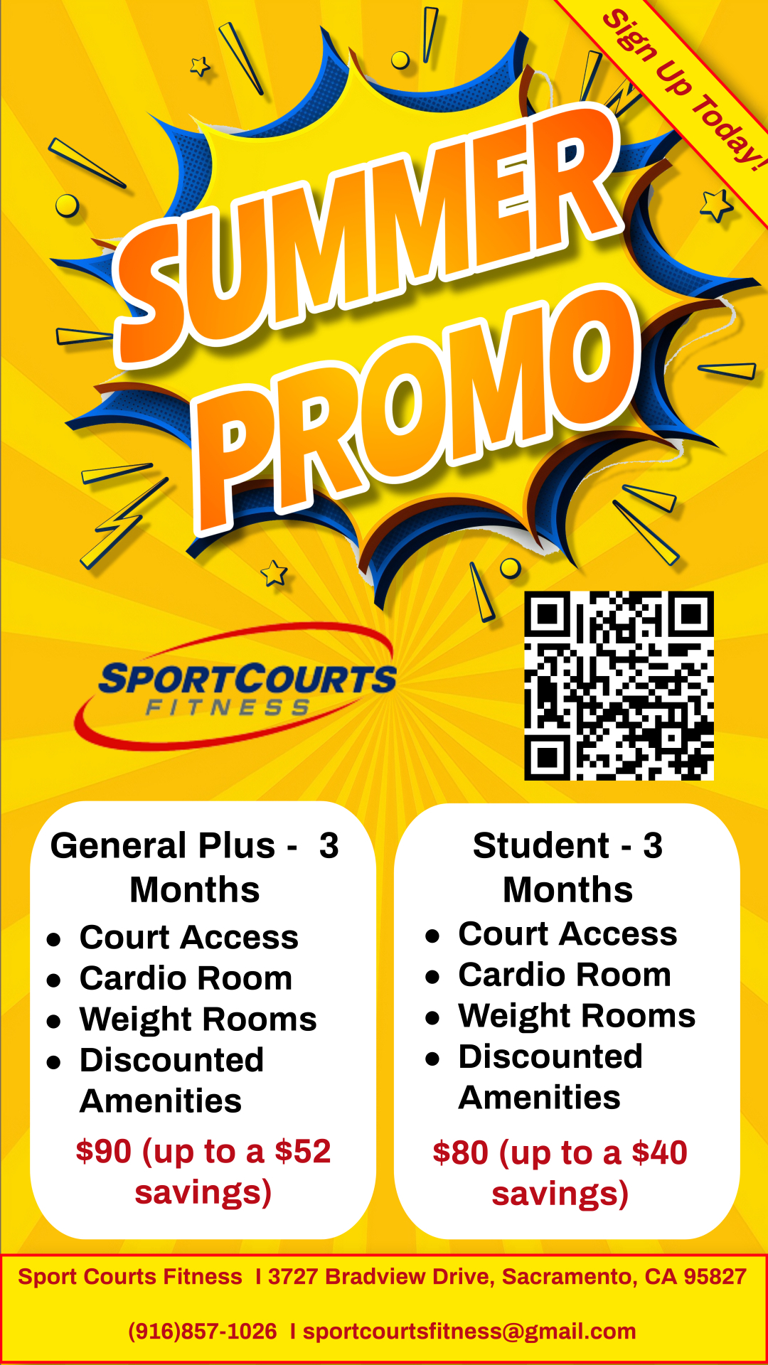 Summer Promo | Sport Courts Fitness